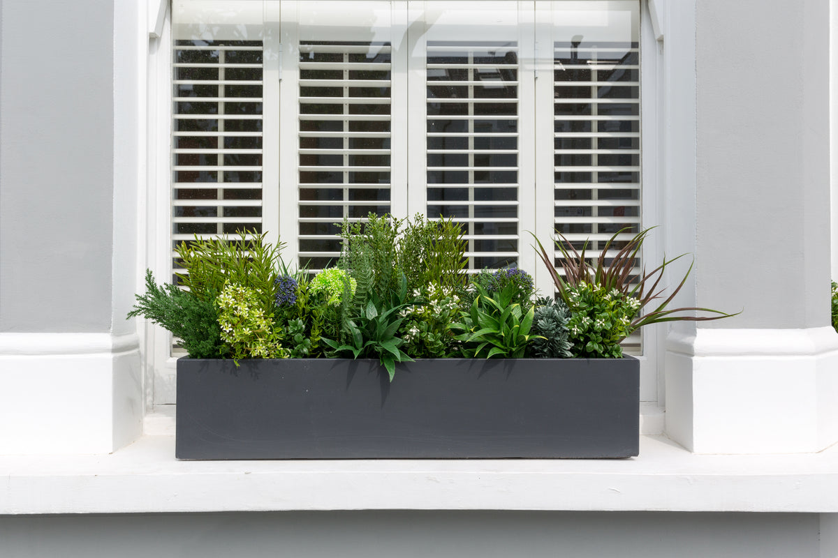 Large Window Box in Amalfi Black - Bay and Box